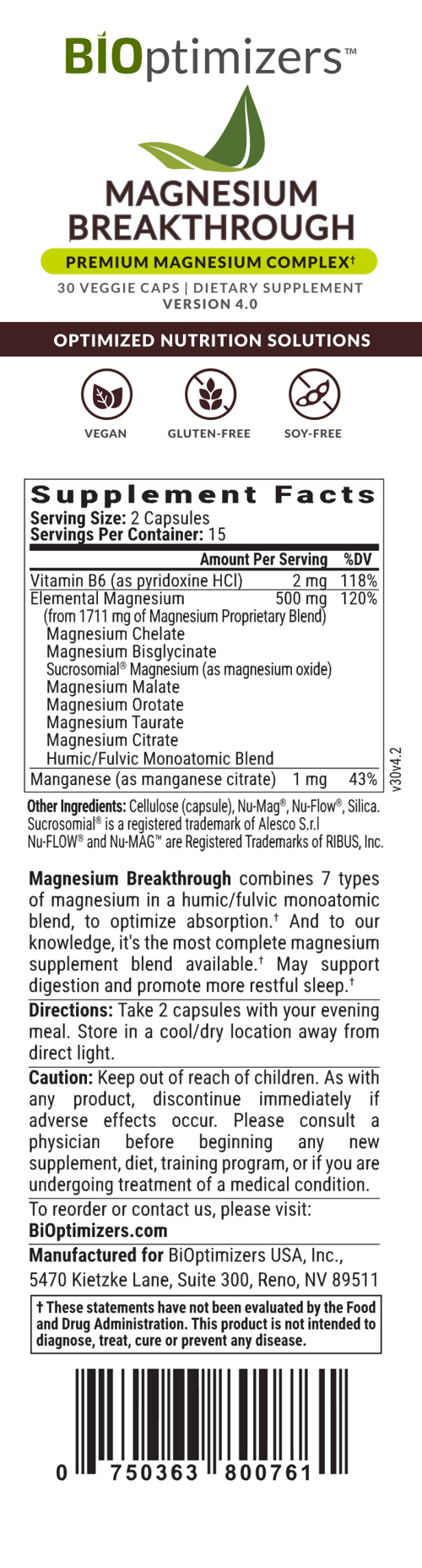 Bioptimizers | Magnesium Breakthrough